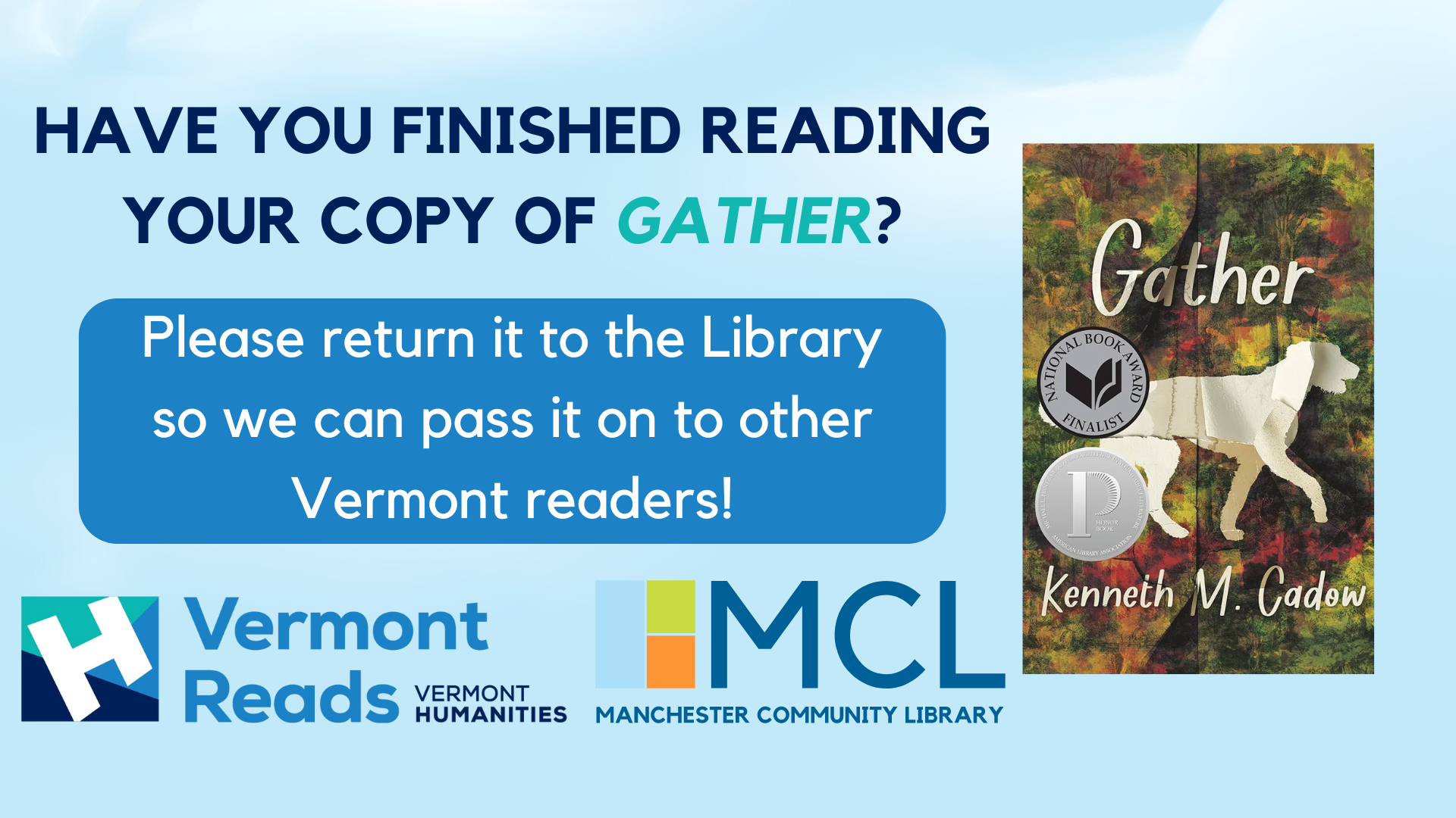 Have You Finished with Gather? – Manchester Community Library